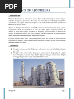 Packed Absorber Column Design | PDF | Absorption (Chemistry) | Physics
