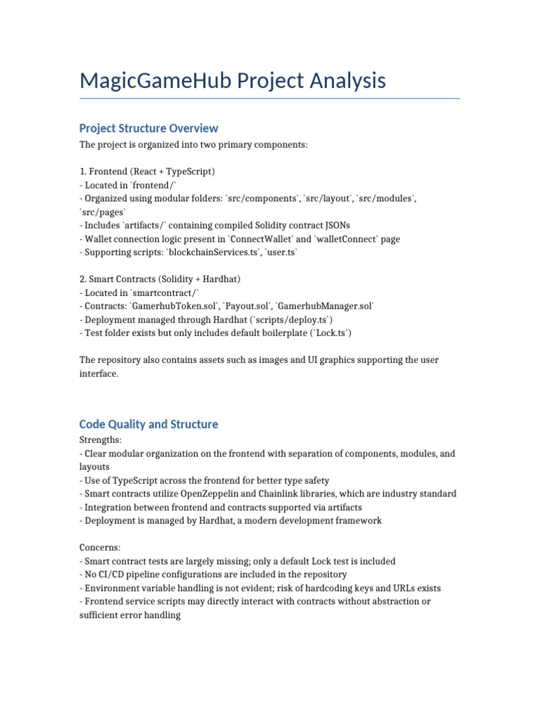 MagicGameHub Project Structure & Security Analysis | PDF | Access ...