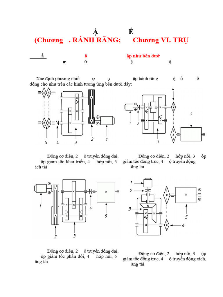 Hk2.24 - Bài Tập CTM (Chương V&VI - BR, Trục) - LQV | PDF