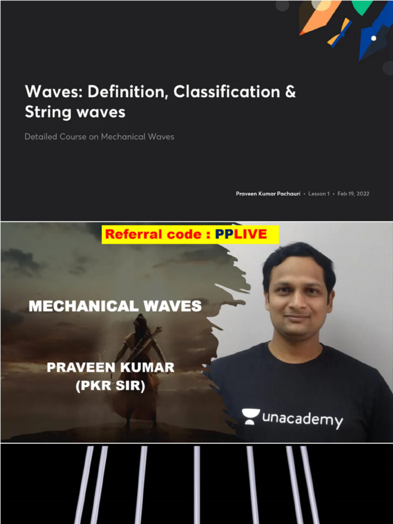 Waves Definition Classification String Waves With Anno | PDF