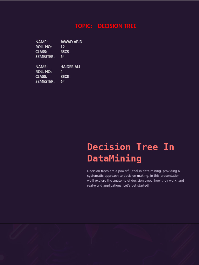 Decision Tree Final - 115954 | PDF | Applied Mathematics | Machine Learning
