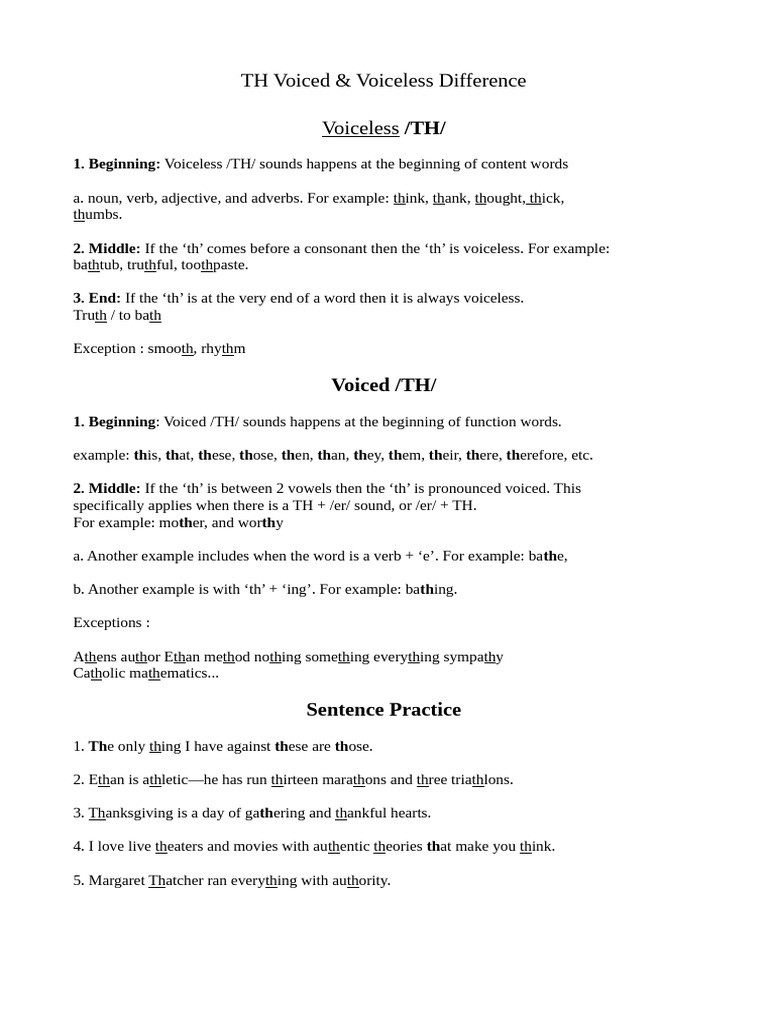 Voiced and Voiceless The | PDF