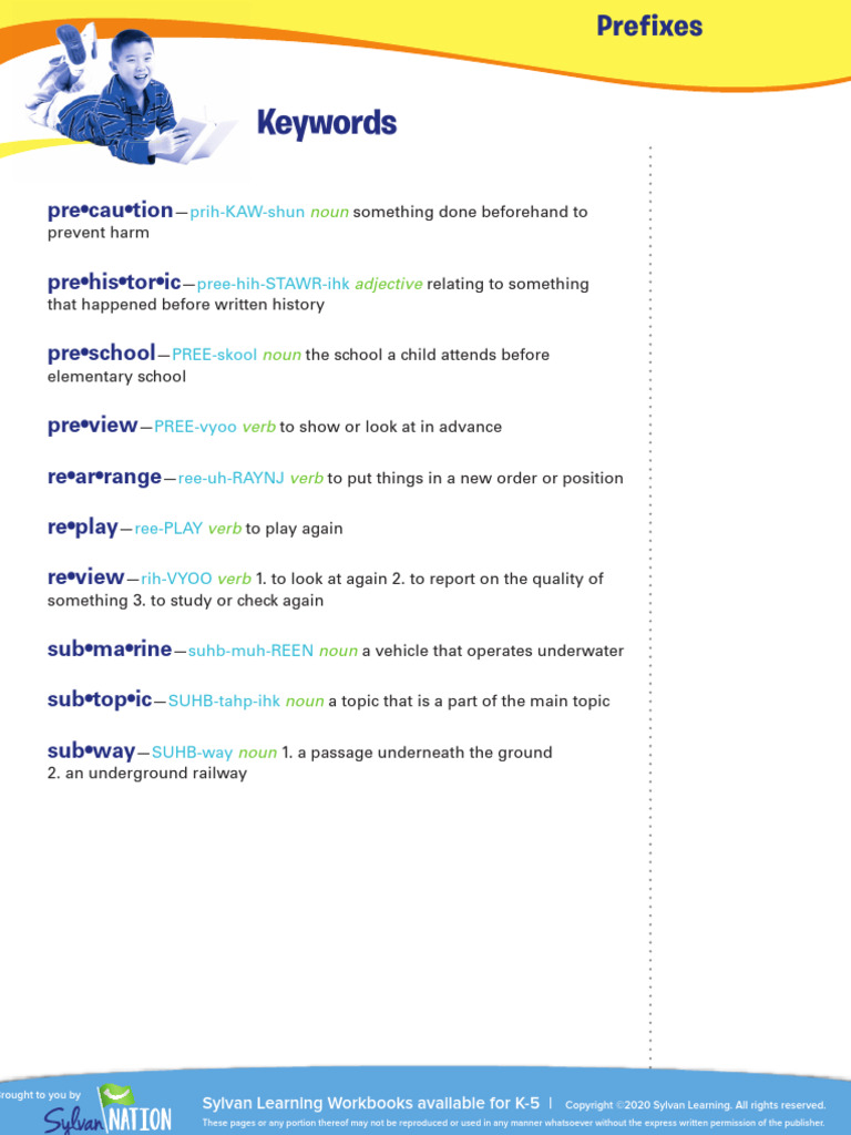Worksheet Grade 3 Prefixes Spelling | PDF | Linguistic Morphology