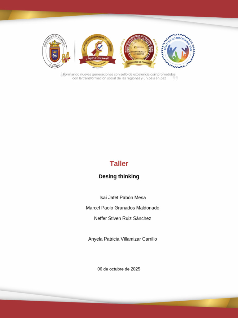 Taller Desing Thinking-1 | PDF | Informática
