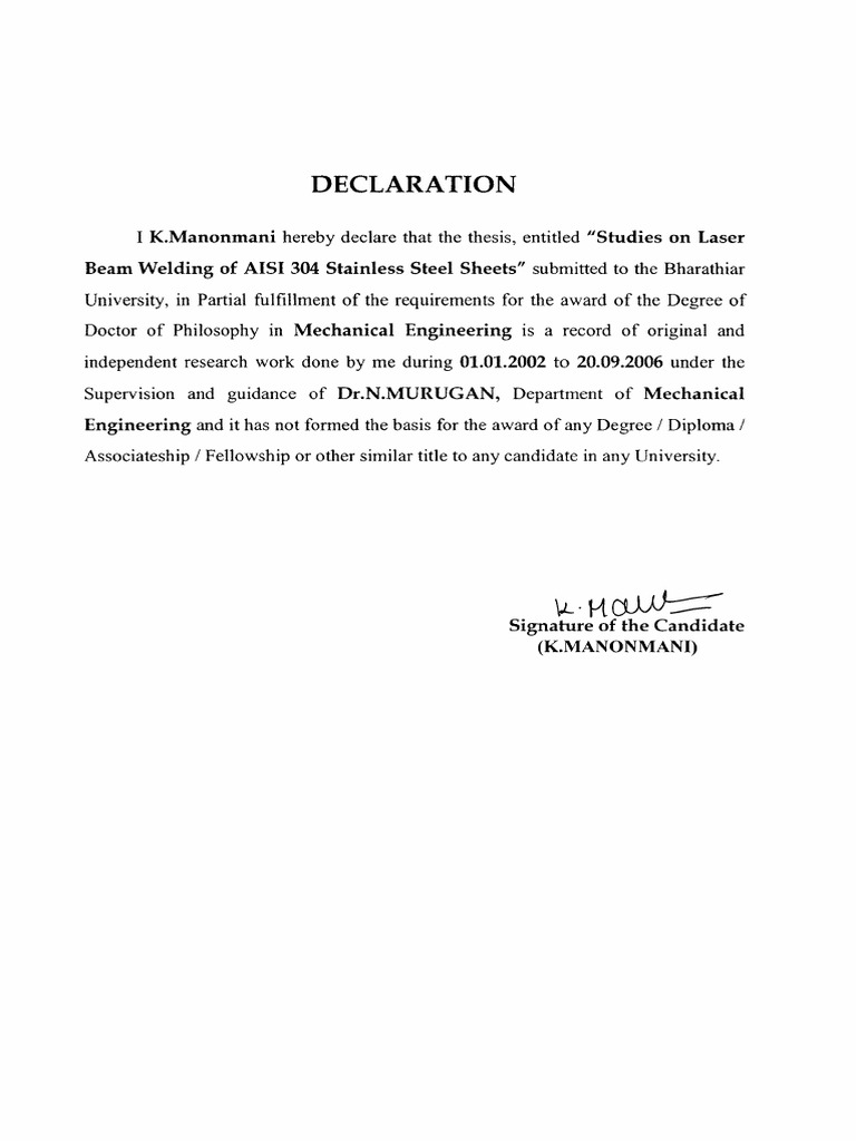 03 Declaration | PDF