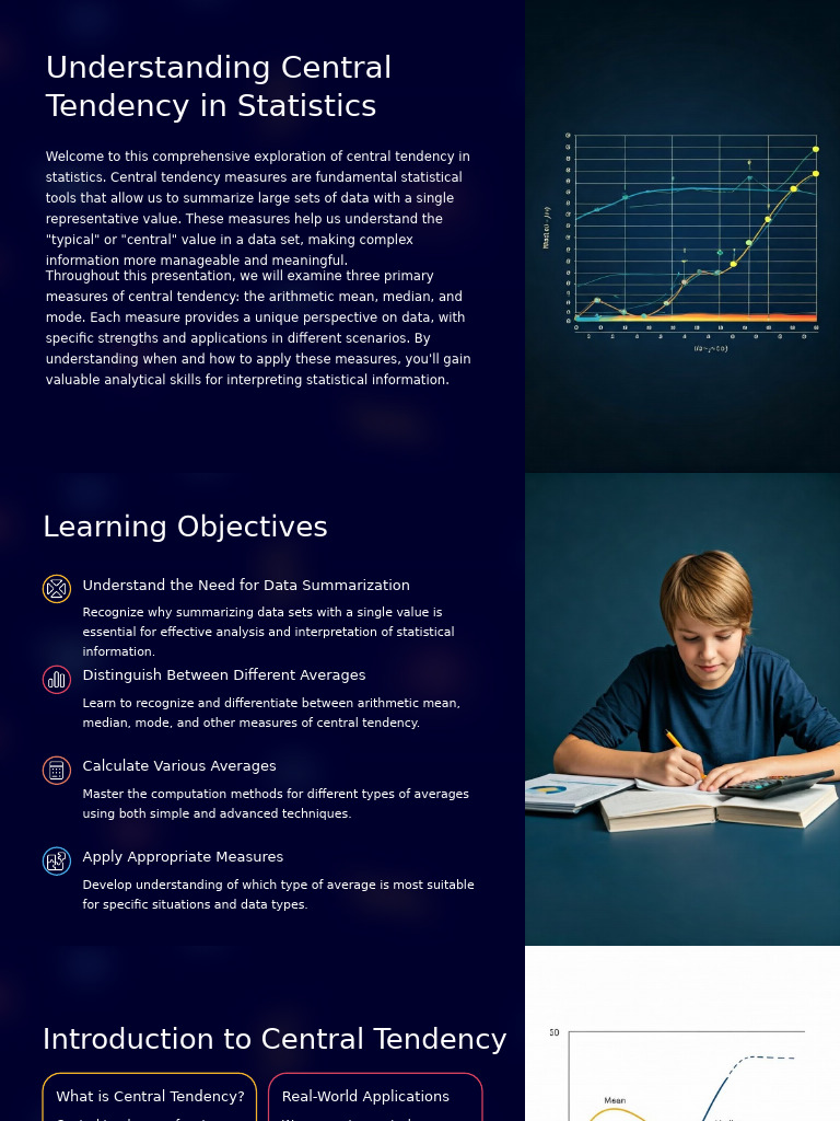 Central Tendency in Statistics Explained | PDF | Mode (Statistics ...