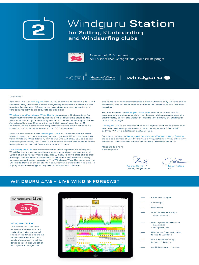 Windguru Live: Real-Time Wind Data for Clubs | PDF | Wind Speed ...