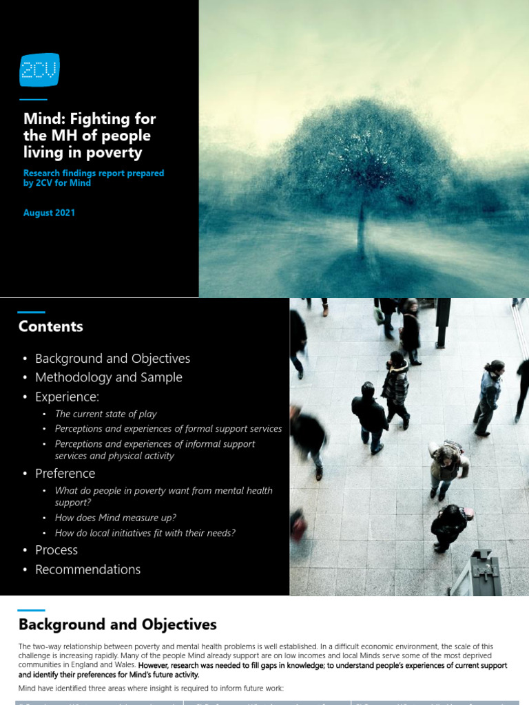 Mental Health Support for People in Poverty | PDF | Mental Health | Mind