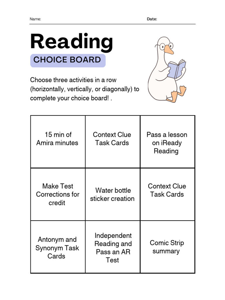 Choice Board | PDF