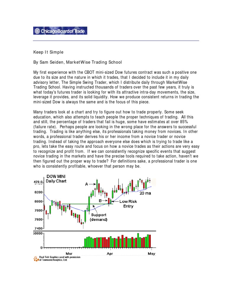 Sam Seiden CBOT KeepItSimple | PDF | Futures Contract | Technical Analysis