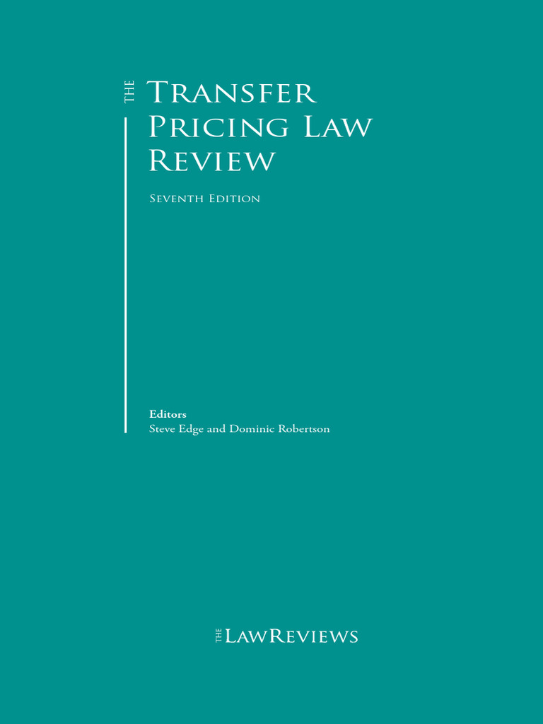 Transfer Pricing Law Review 2023 Edition | PDF | Taxes | Tax Deduction