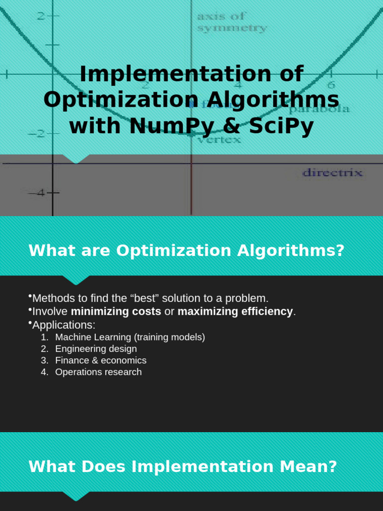 Optimization Algorithms with NumPy | PDF | Mathematical Optimization ...