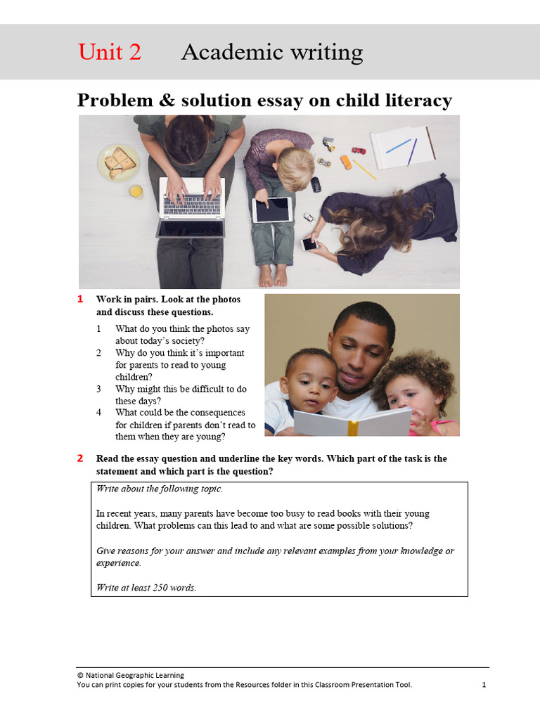 Life EAP Level 5 Writing U2 Worksheet | PDF | Essays | Paragraph