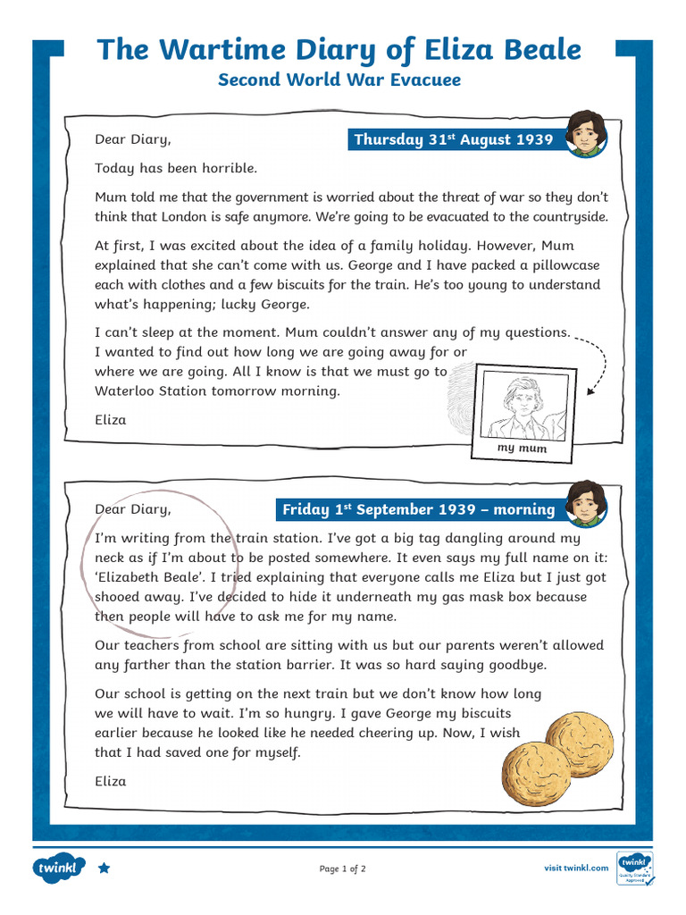 The Wartime Diary of Eliza Beale | PDF