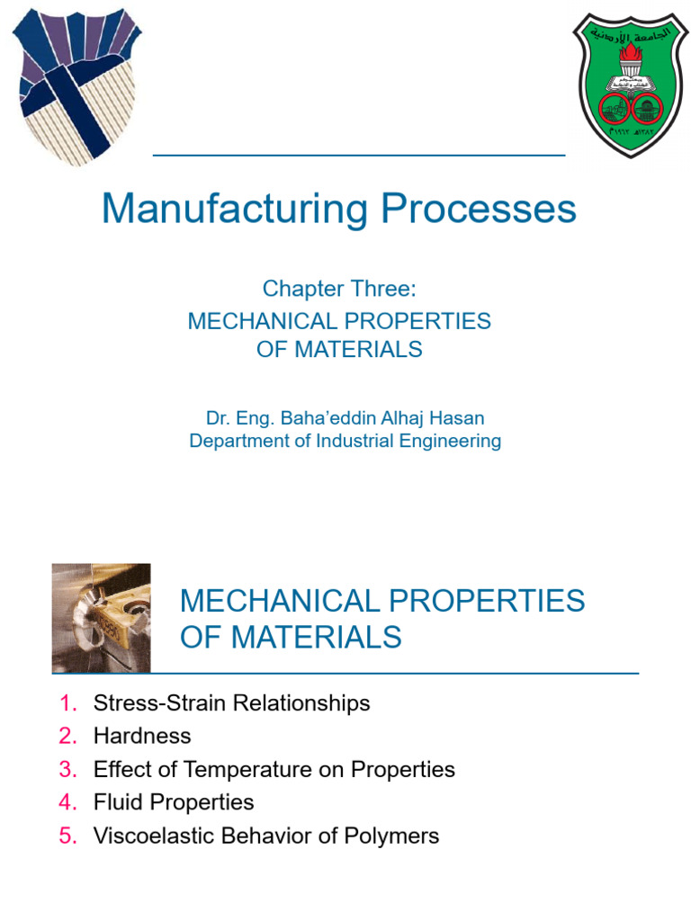 Chapter Three Mechanical Properties of Materials | PDF | Deformation ...