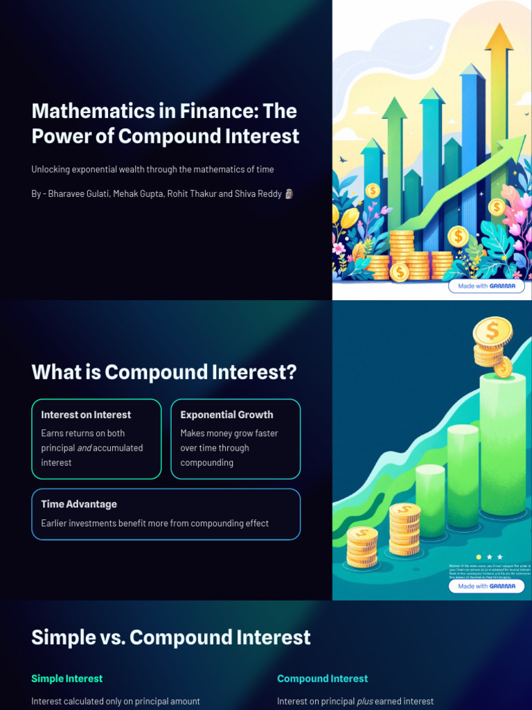 Compound Interest Explained: Wealth Growth | PDF