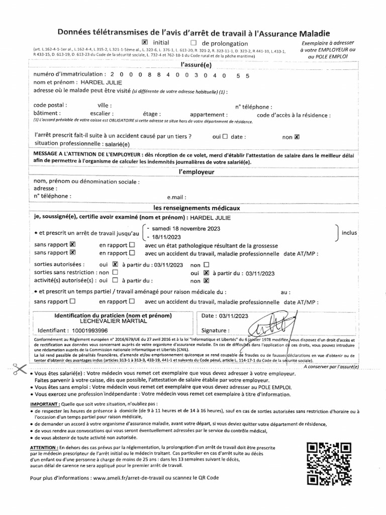 Arrêt Travail | PDF