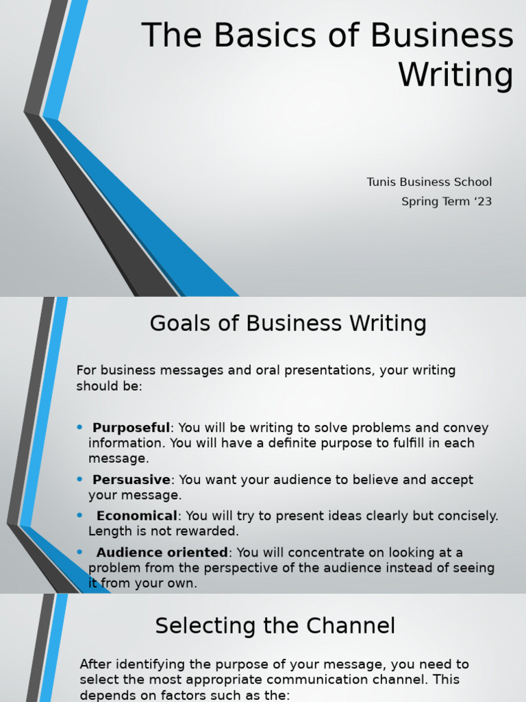 Basics of Business Writing | PDF | Grammatical Gender | Plural