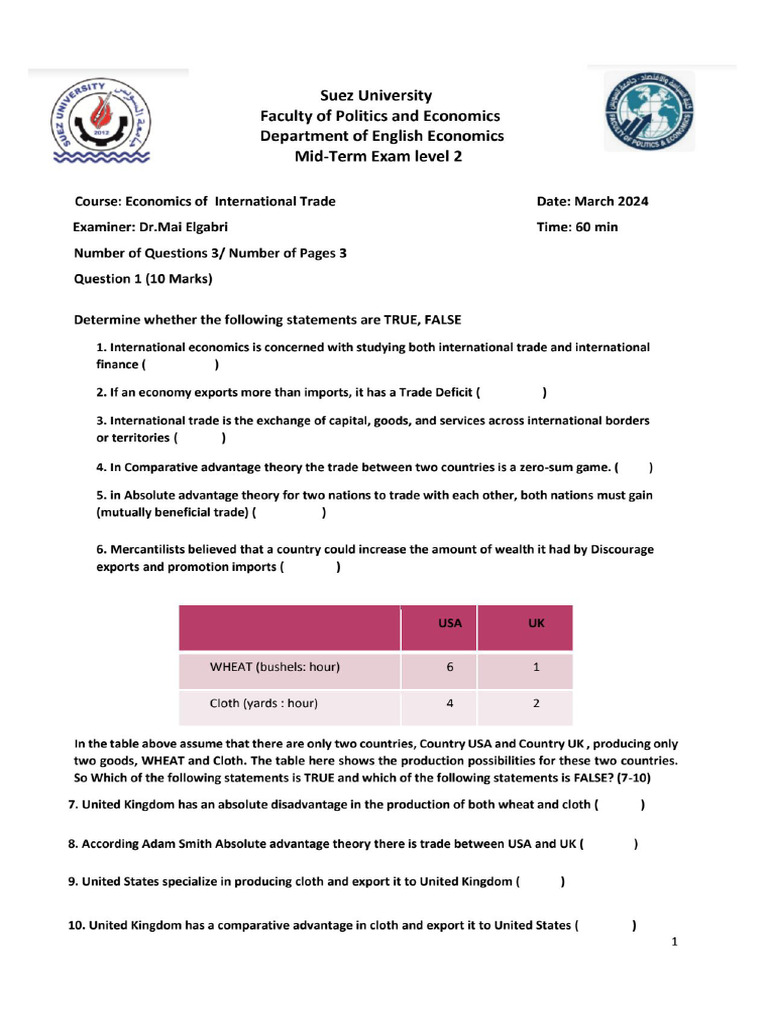 Mid Term | PDF