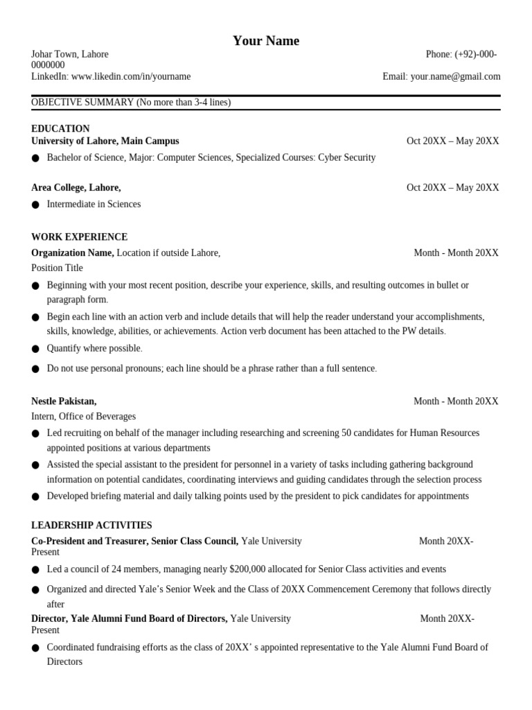 Career Lab - Resume Template | PDF | Fluency | Human Communication