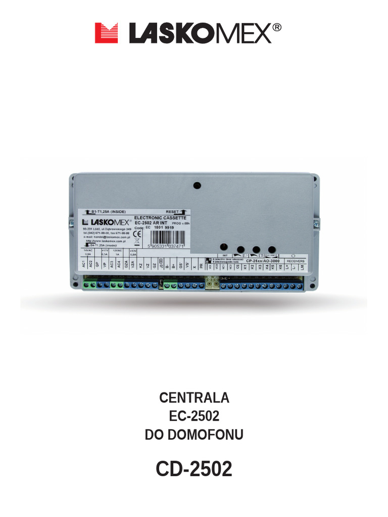 Laskomex Ec-2502 PL v2 8 | PDF