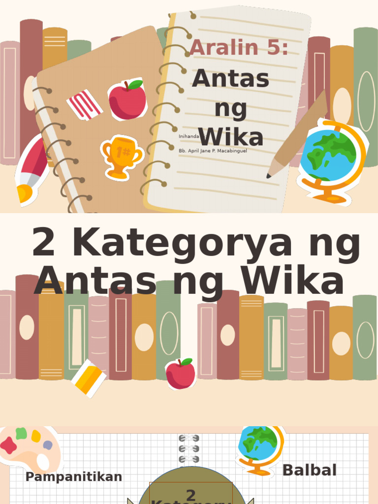 Aralin 5 Antas NG Wika | PDF