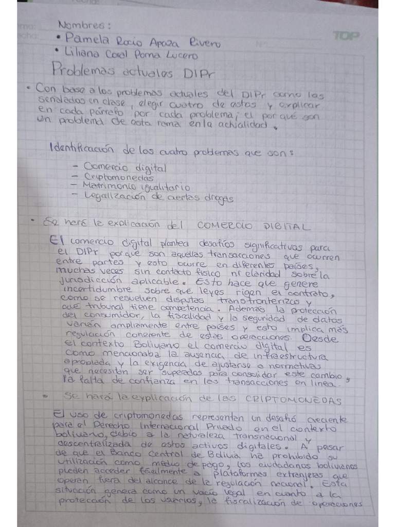 PDF Problemas Actuales Del DIPr | PDF