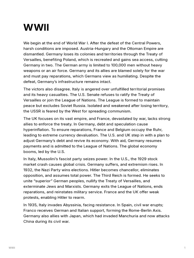WWII | PDF | World War II | Nazi Germany
