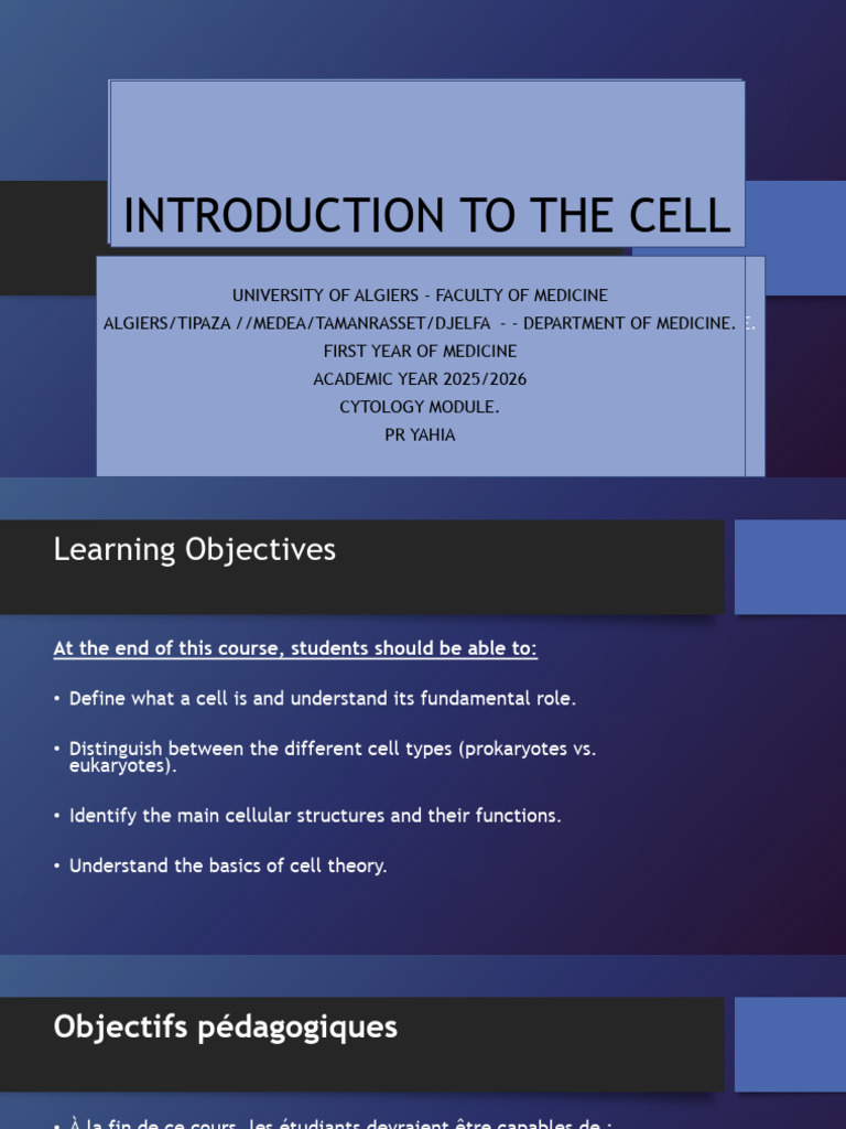 Introduction To The Cell Part One | PDF | Endoplasmic Reticulum | Cell ...