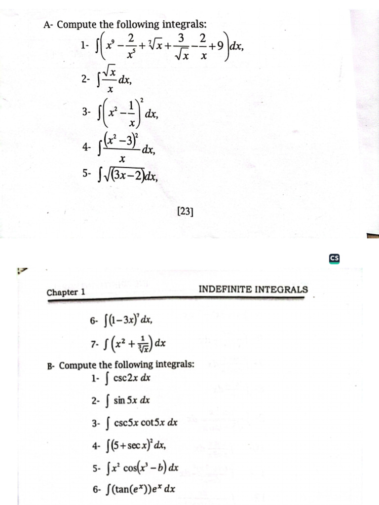 Sheet 1 Math 2 | PDF