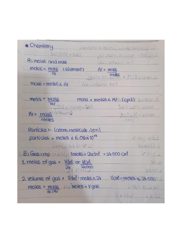 Chemistry Rules | PDF