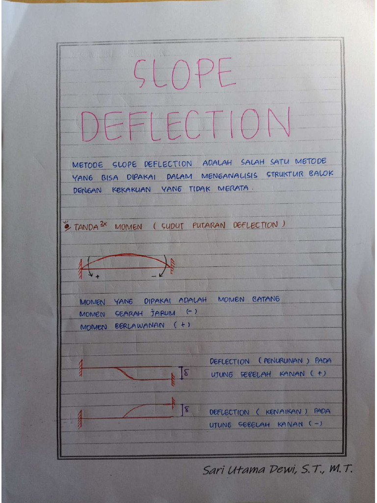 Metode Slope Deflection 1 - Compressed | PDF