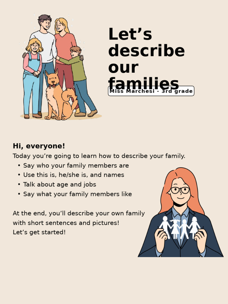 Family Description Education Presentation in Colorful Simple Style ...