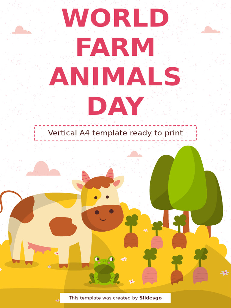 Printable Sheets For Pre-K To Celebrate World Farm Animals Day by ...