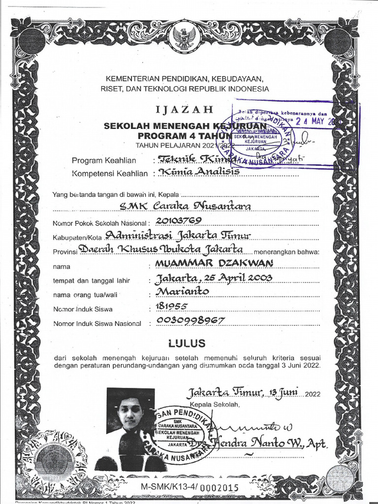 Copy Ijazah | PDF