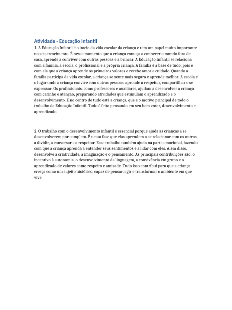 Atividade Educacao Infantil Simples Eduarda | PDF