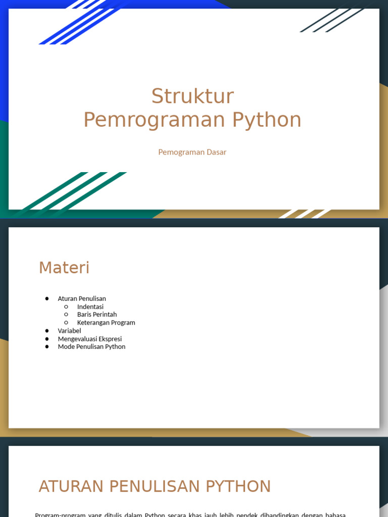 Struktur Pemrograman Python | PDF