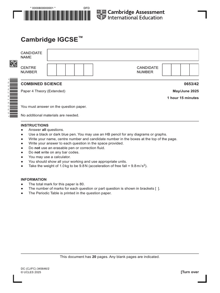 IGCSE Combined Science Paper 4 Guide | PDF | Sun | Hydroxide