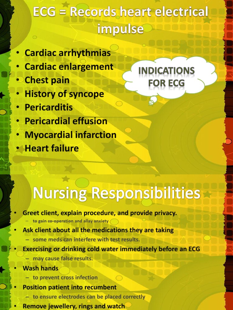 ECG Procedure and Lead Placement Guide | PDF