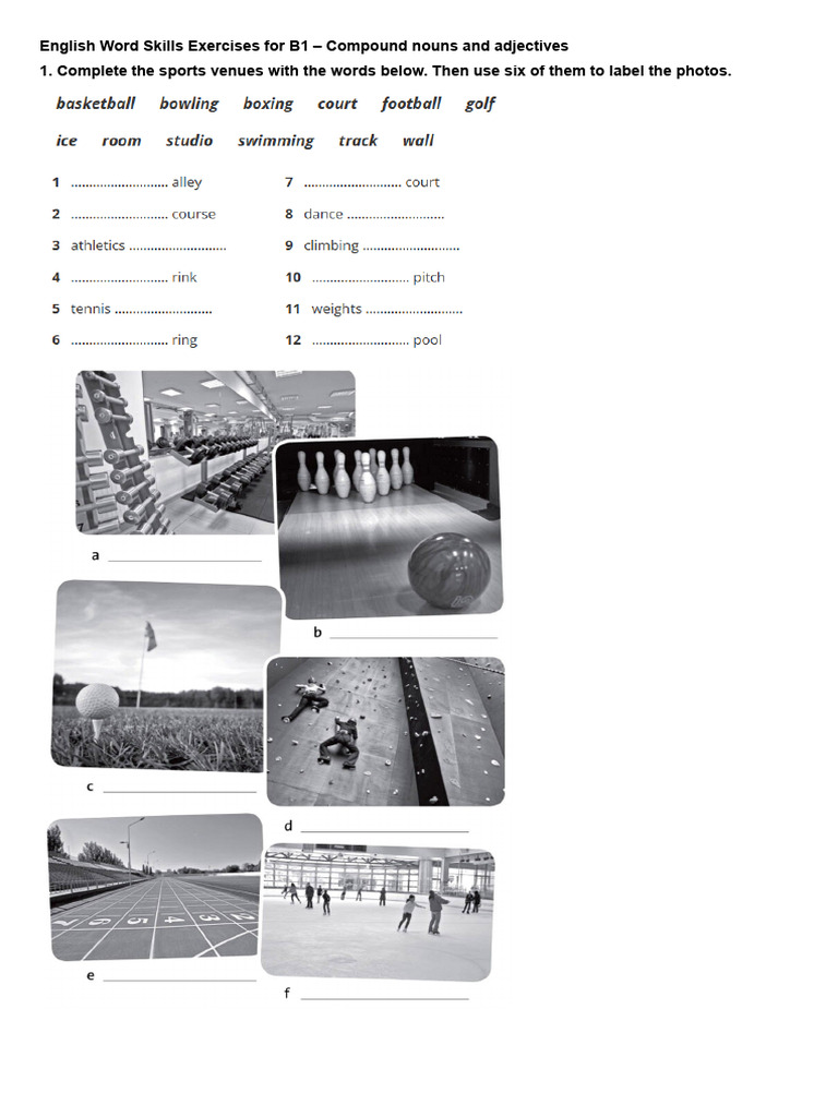 Compound Nouns Epm - Shin's B1 Preliminary | PDF