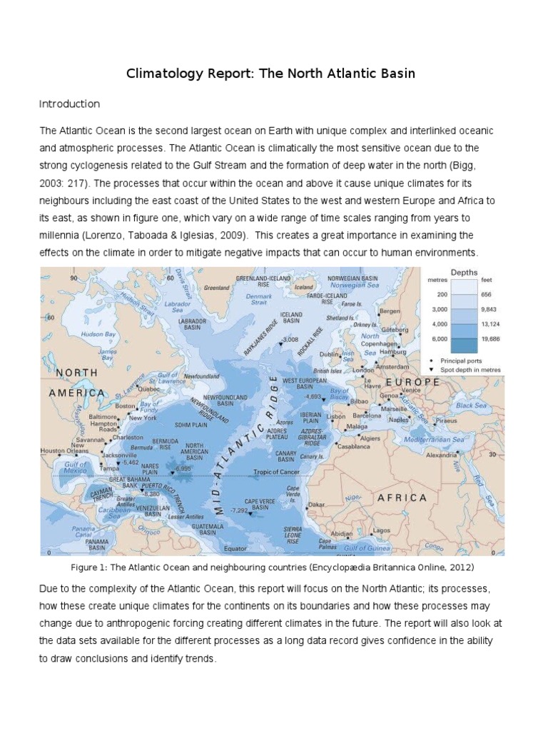 North Atlantic Climate Dynamics Report | PDF | Atlantic Ocean ...