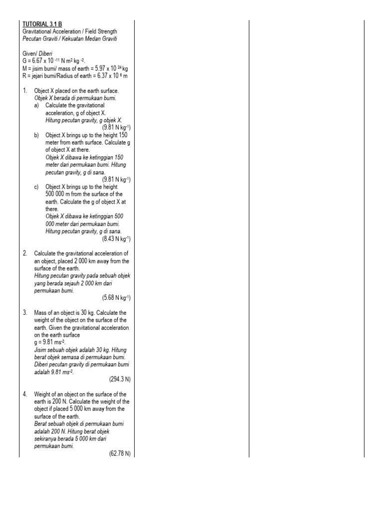 Tutorial 3.1 B | PDF
