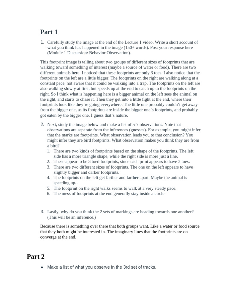 PSYCH-018-Behavior Observation | PDF