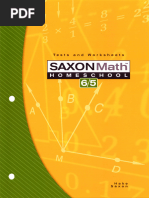 Saxon Math 8 7 2nd Ed Homeschool Packet 2 | PDF