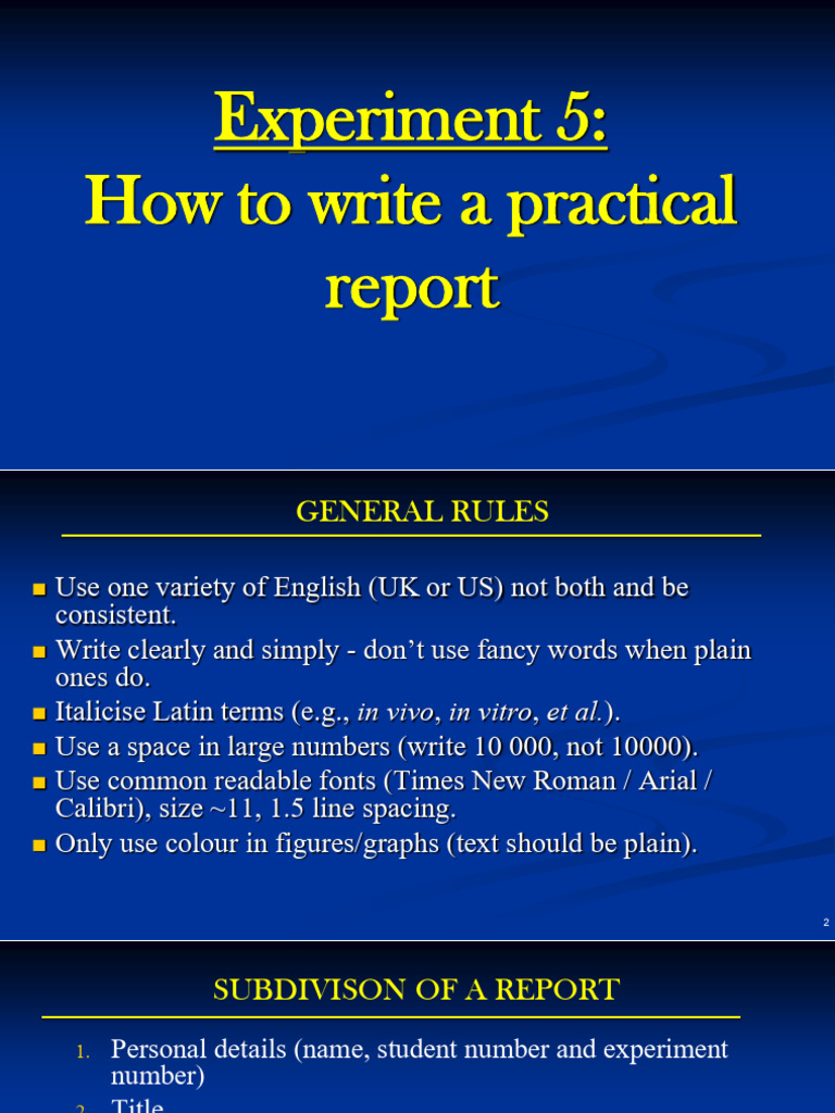 Writing a Practical Report Guide | PDF | Agarose Gel Electrophoresis ...