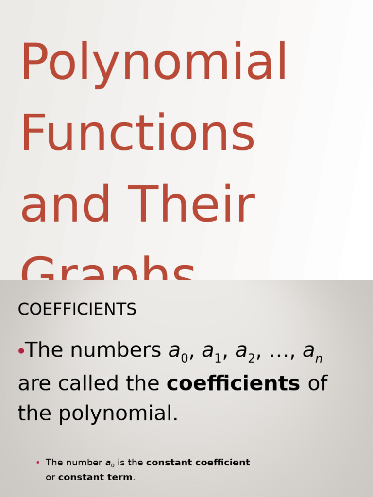 G10 Math Q2 Week 1 2 Polynomial Functions and Graph | PDF | Polynomial ...