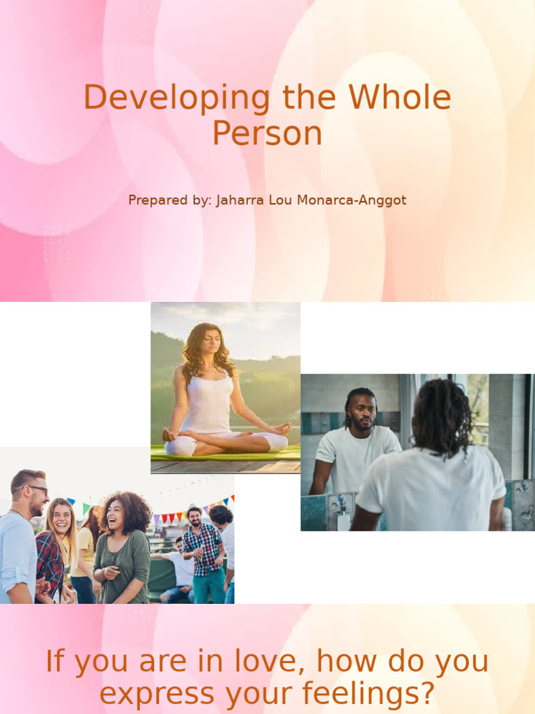 Personal Development g12 Quarter 1 Module 3.1 Developing The Whole ...