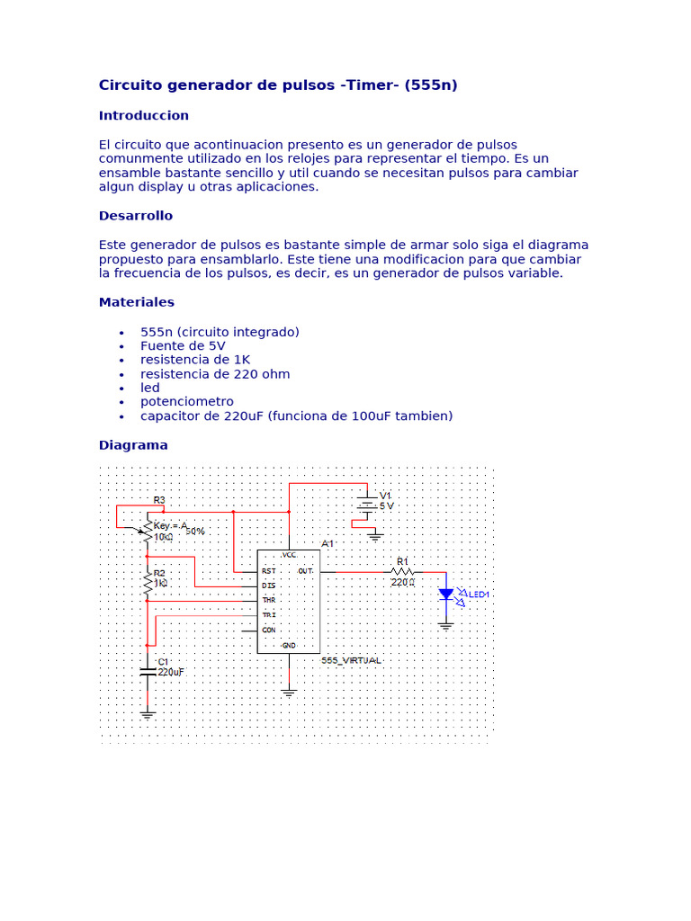 Circuito Generador De Pulsos PDF
