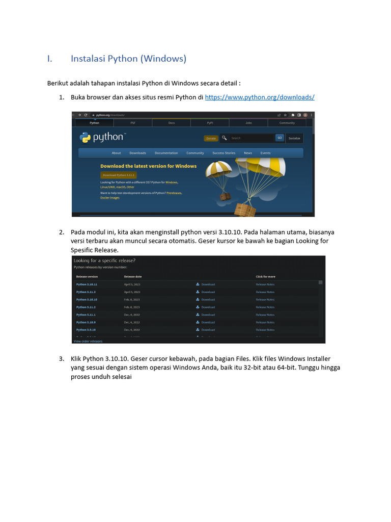 Modul Praktikum Pemrograman Jaringan 1 - Instalasi Python Dan Pengenalan Python | PDF