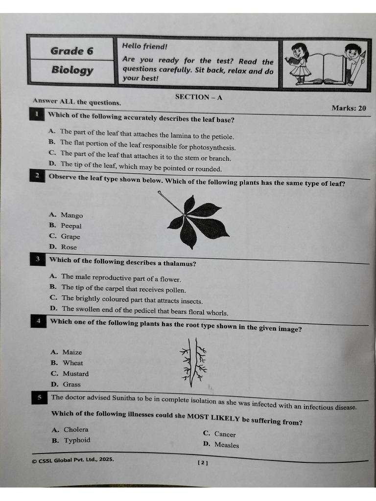 HY Biology Class 6 | PDF